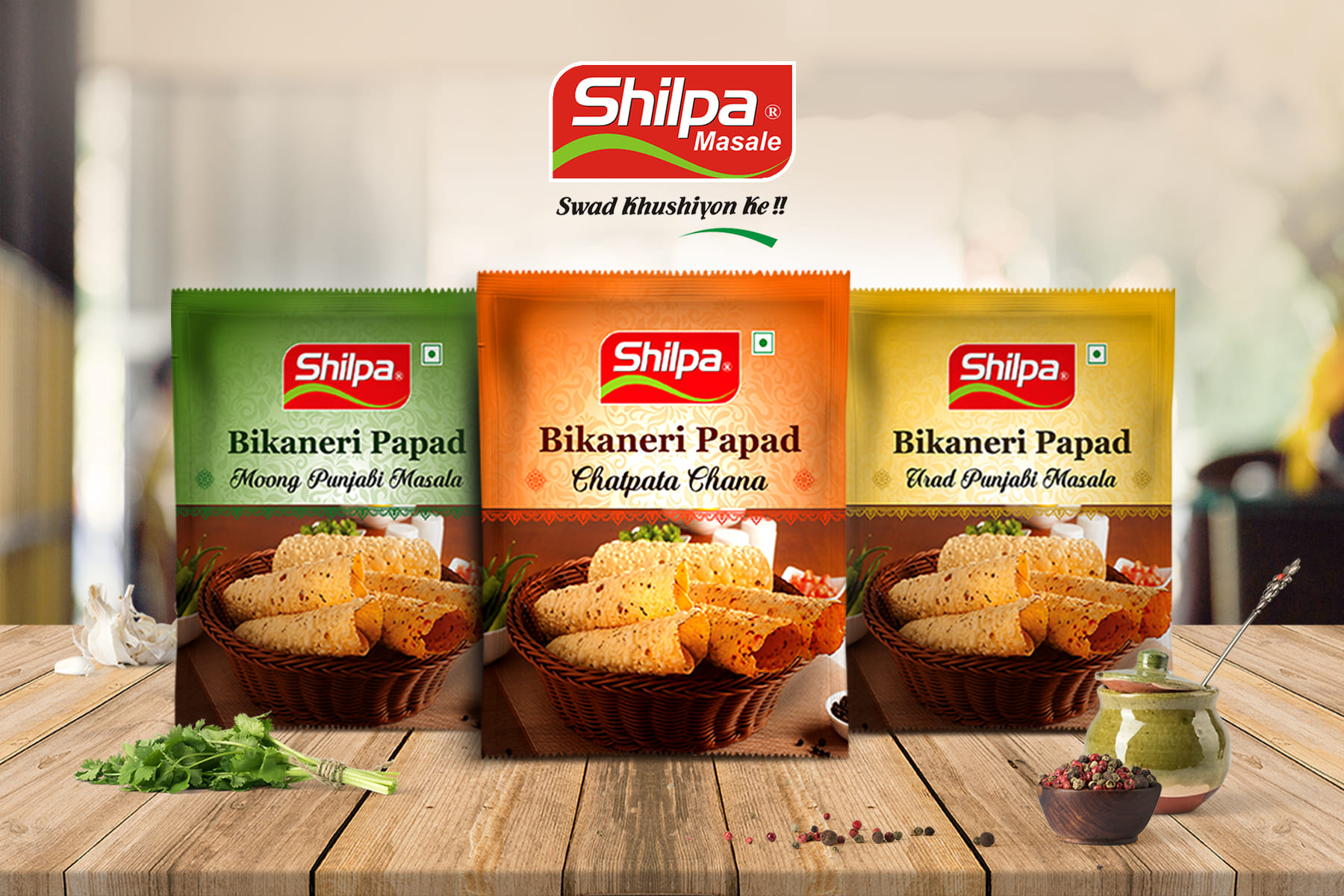 FIREFLYDESIGNS - PACKAGING & PRINT COLLATERALS - SHILPA MASALE PAPAD