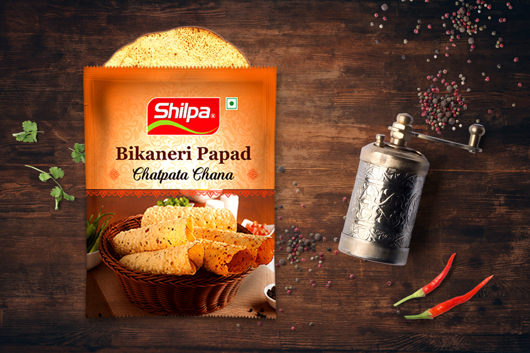 FIREFLYDESIGNS - PACKAGING & PRINT COLLATERALS - SHILPA MASALE PAPAD